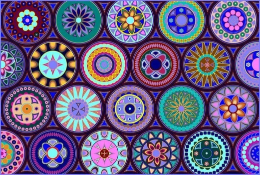 Solve Spinning Wheels jigsaw puzzle online with 77 pieces