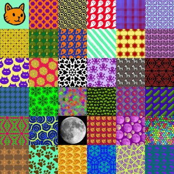 Solve 6x6 patterns jigsaw puzzle online with 256 pieces
