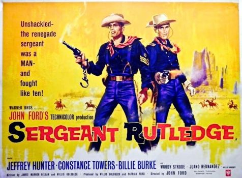 Solve SERGEANT RUTLEDGE - 1959 MOVIE POSTER JEFFREY HUNTER, WOODY ...