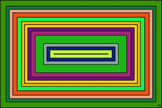 Solve Concentric Rectangles!! ~ M jigsaw puzzle online with 96 pieces