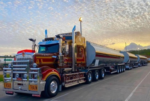 Solve Emerald Carrying Company Kenworth tri - drive with Tri dolly and ...