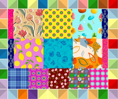 Solve Pattern mashup jigsaw puzzle online with 120 pieces