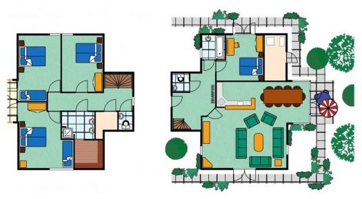 Solve Home Floor Plan 2 jigsaw puzzle online with 66 pieces