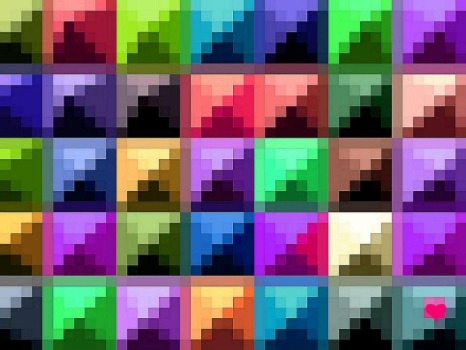 Solve Shaded Pyramids - Large jigsaw puzzle online with 130 pieces