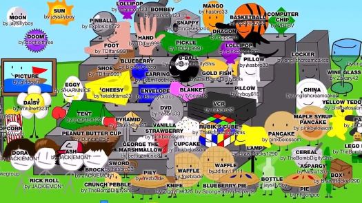 Solve Recommended Characters BFDI 15 jigsaw puzzle online with 84 pieces