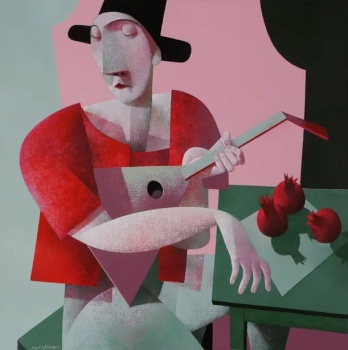 Solve Peter Harskamp Artwork - 'Balalaika and Pomegranates' Dutch ...