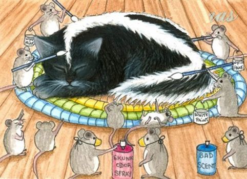 Solve Skunk Art jigsaw puzzle online with 560 pieces