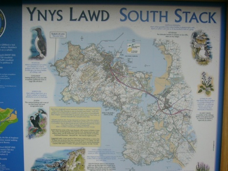 Solve Tourist map - South Stack jigsaw puzzle online with 12 pieces
