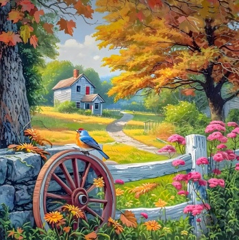 Solve Blue and a fixer upper jigsaw puzzle online with 196 pieces