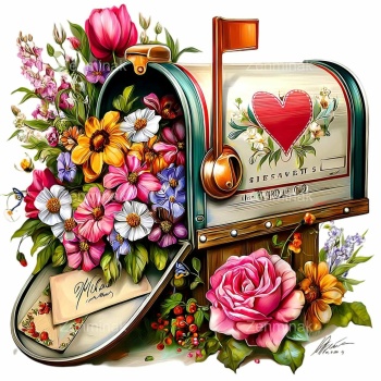 Solve PUZZLE - Mailbox Filled With Flowers jigsaw puzzle online with 81 ...