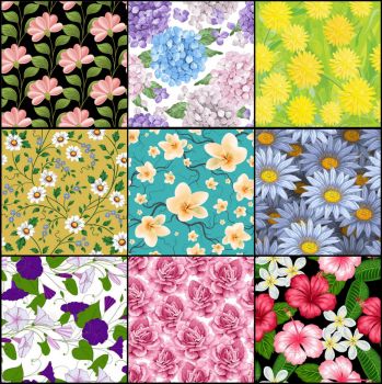 Solve Flower patterns 2 jigsaw puzzle online with 225 pieces