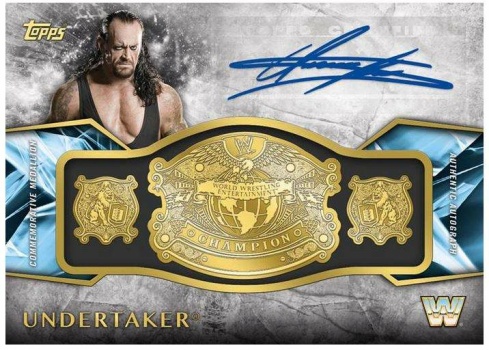 Solve WWE Undertaker Belt card jigsaw puzzle online with 88 pieces