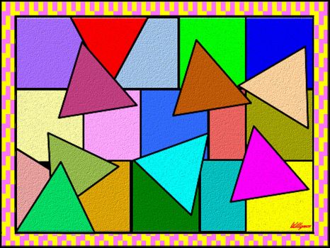 Solve triangles and rectangles jigsaw puzzle online with 540 pieces