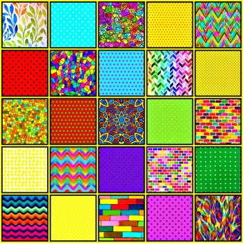 Solve Zig Zags and Brick jigsaw puzzle online with 81 pieces