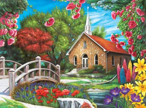 Solve charming chapel jigsaw puzzle online with 108 pieces