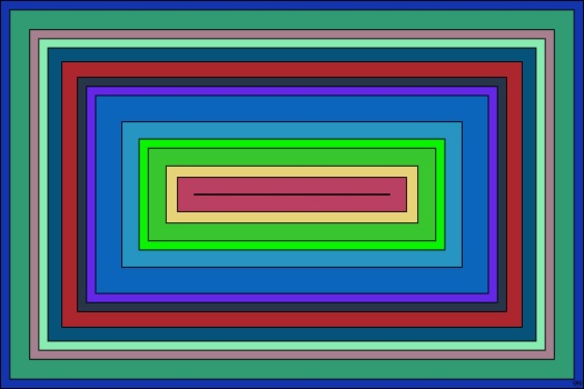 Solve Concentric Rectangles!! ~ M jigsaw puzzle online with 96 pieces