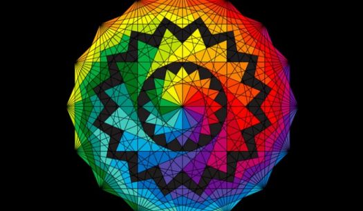 Solve Geometric Color Wheel jigsaw puzzle online with 28 pieces