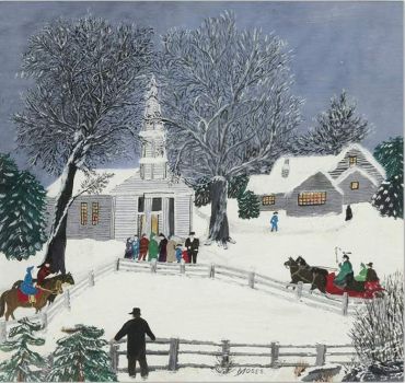 Solve Grandma Moses 14 jigsaw puzzle online with 64 pieces