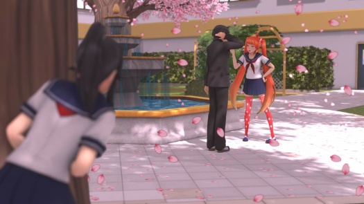 Solve Yandere Simulator - Yan-Chan Eavesdropping jigsaw puzzle online with 15 pieces