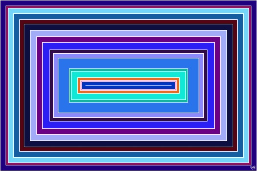 Solve Concentric Rectangles!! ~ M jigsaw puzzle online with 96 pieces