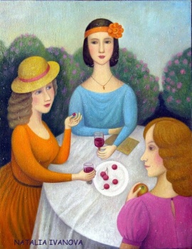 Solve Aperitivo con le amiche jigsaw puzzle online with 48 pieces