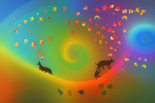 Solve rainbow dream critters jigsaw puzzle online with 70 pieces