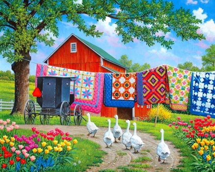 Solve Plain and Fancy jigsaw puzzle online with 120 pieces