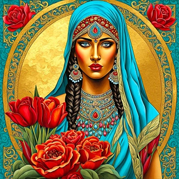 Solve Mayte jigsaw puzzle online with 100 pieces