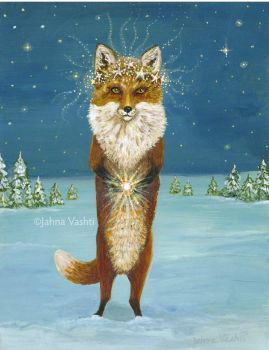 Solve Red Fox (Star Collector print) jigsaw puzzle online with 192 pieces