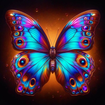 Solve bright and colorful Butterfly jigsaw puzzle online with 64 pieces