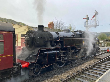 Solve BR Standard Class 4MT 2-6-4T (80136) running as 80116 at Levisham ...