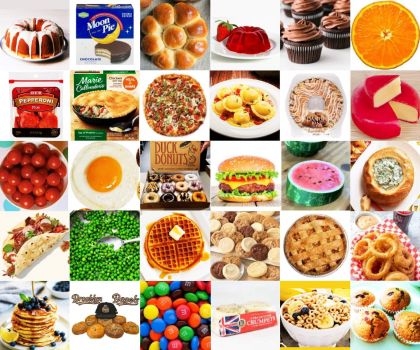 Solve ROUND FOOD 2 jigsaw puzzle online with 238 pieces