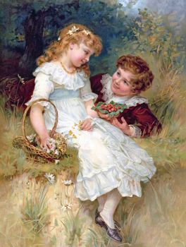 Solve Frederick Morgan (1847-1927) - Childhood Sweethearts jigsaw ...
