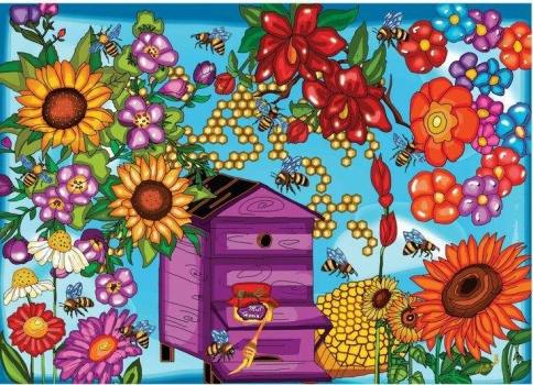 Solve BEE HAPPY 🐝 jigsaw puzzle online with 63 pieces