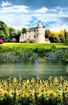 Solve Beldorney Castle jigsaw puzzle online with 70 pieces