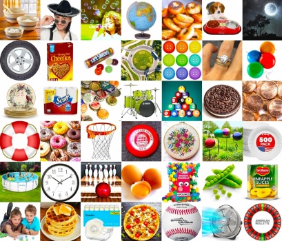 Solve ROUND THINGS jigsaw puzzle online with 340 pieces