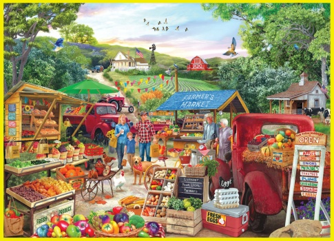 Solve Farmers Market jigsaw puzzle online with 352 pieces