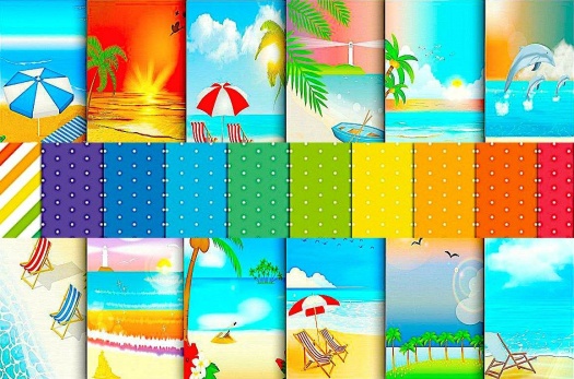 Solve Beach Scenery Summer Vacation patterns jigsaw puzzle online with ...