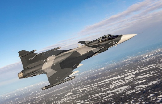 Solve Saab JAS-39E Gripen in splinter camouflage. jigsaw puzzle online ...