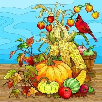 Jigsaw Puzzle | 25 pieces | PUZZLE - Fall Still Life | Jigidi
