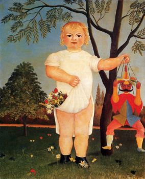 Solve Henri Rousseau--Child with Puppet (also known as To Celebrate the ...