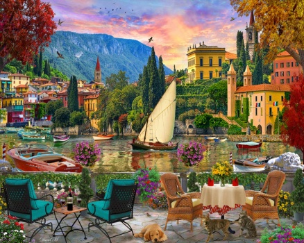 Solve Al Fresco Italy jigsaw puzzle online with 238 pieces