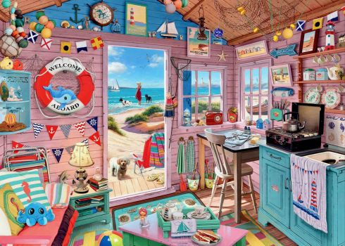 Solve AT THE BEACH jigsaw puzzle online with 165 pieces