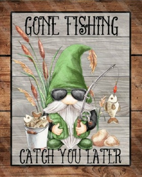 Solve Gone Fishing Catch You Later jigsaw puzzle online with 48 pieces