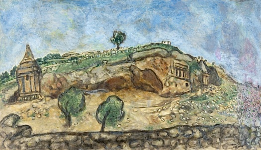 Solve Le Mont des Oliviers, Marc Chagall (1887-1885) jigsaw puzzle ...