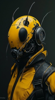 Solve Cyborg Yellow Jacket jigsaw puzzle online with 15 pieces