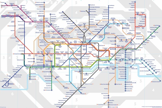 Solve Tube_map - London Underground jigsaw puzzle online with 126 pieces