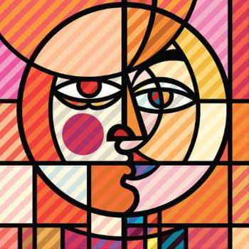 Solve Cubist Pop Art jigsaw puzzle online with 81 pieces