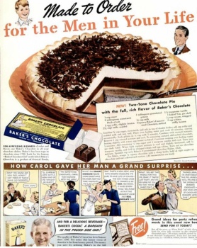 Solve Two-Tone Chocolate Pie 1930s jigsaw puzzle online with 546 pieces