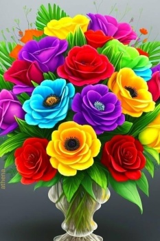 Solve Flowers. jigsaw puzzle online with 54 pieces